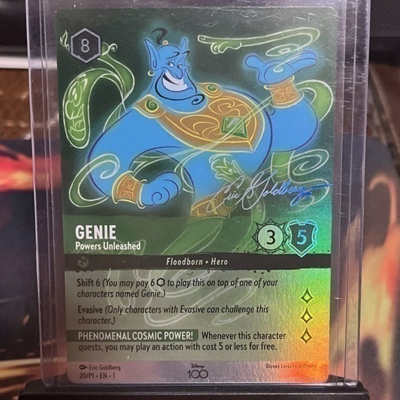 Disney | Other | Disney Lorcana Genie Foil Card Promo 2p | Poshmark